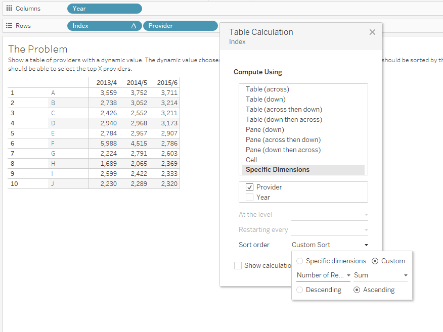 Complex Tableau Sorting Issues: Worked Example - The Information Lab